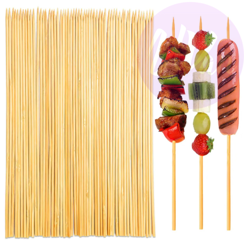 14inch Bamboo Skewers 100/bag, 100bag/cs – UVan Enterprises LTD ...
