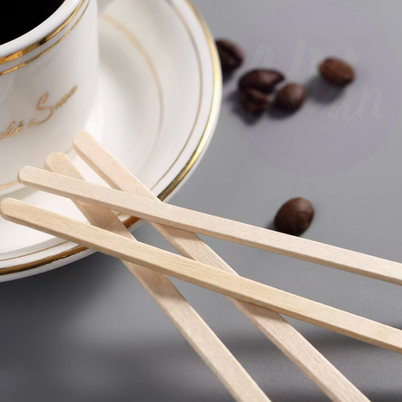 5.5″ Compostable Wooden Coffee Stir Stick – UVan Enterprises LTD ...