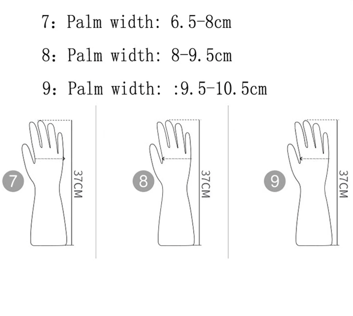 Large Kitchen Cleaning Rubber Gloves Orange – UVan Enterprises LTD ...