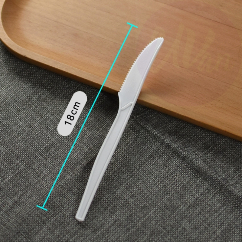 White Bio Knife 7 inch – UVan Enterprises LTD | Disposable | Packaging ...