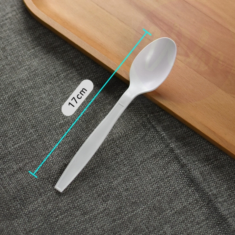 White Bio Spoon 7 inch – UVan Enterprises LTD | Disposable | Packaging ...
